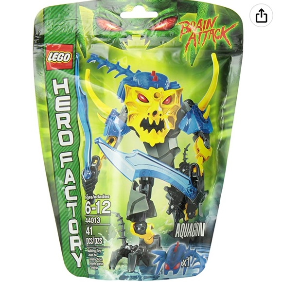 Lego | Toys | Lego Hero Factory Aquagon Brain Attack Action Figure Nwt ...